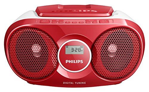 Philips AZ215R Portable CD Player with Radio, Jack (3.5 mm), Compact ...