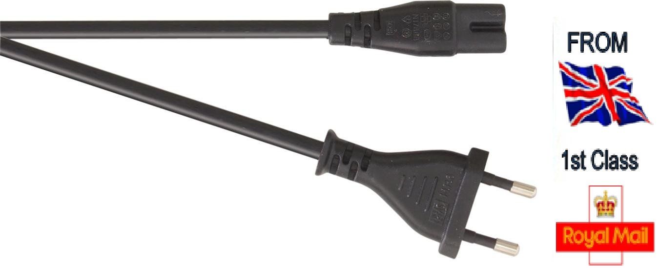 European Power 8 Figure Mains Lead Cable (0.5m) - Deal ManiaUK